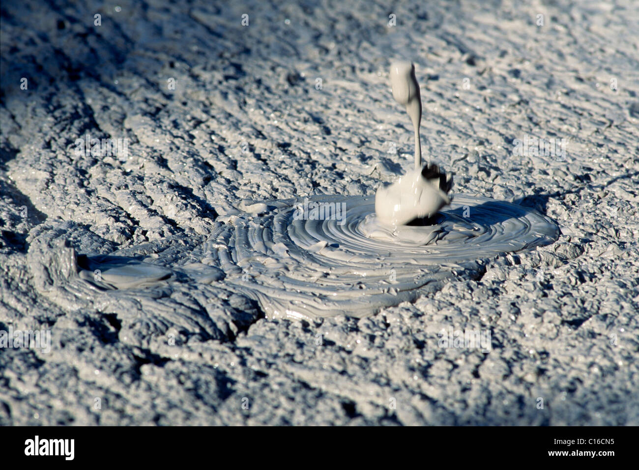 Bubbling mud, Wai-o-Tapu thermal pools, Rotorua, North Island, New ...
