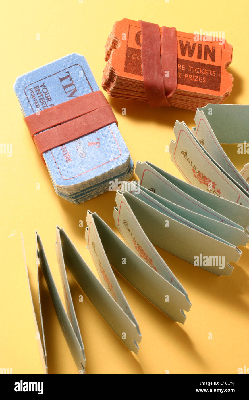 Gambling machine tickets Stock Photo - Alamy