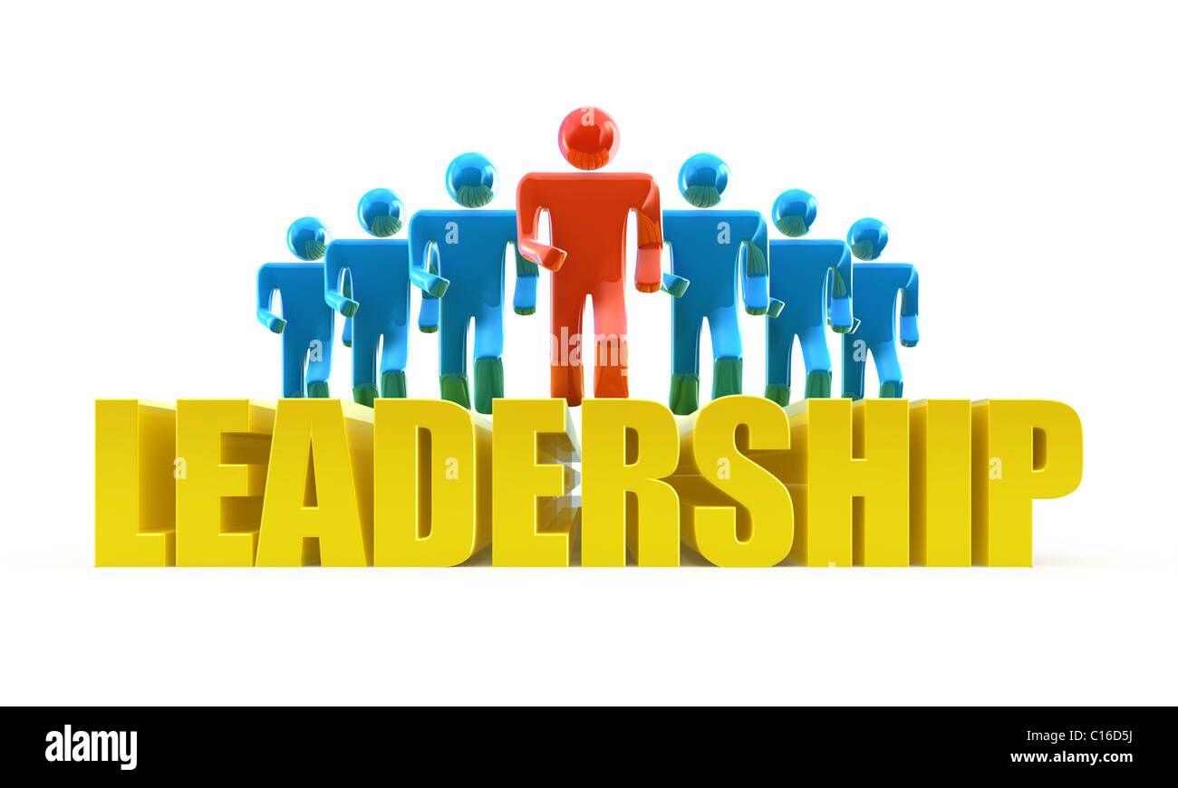 Leadership concept isolated on white Stock Photo - Alamy