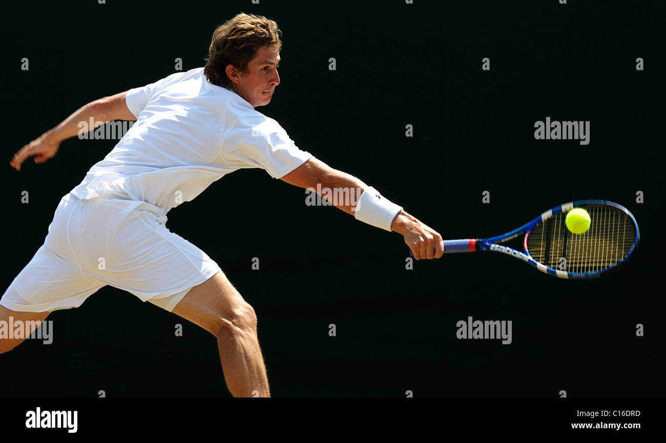 Igor Andreev, Russia, in action at the All England Lawn Tennis ...