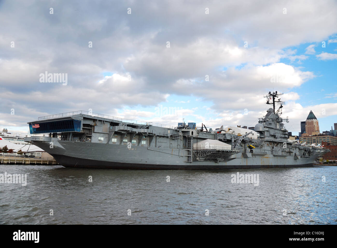 USS Intrepid is one of 24 Essex-class aircraft carriers built for the ...
