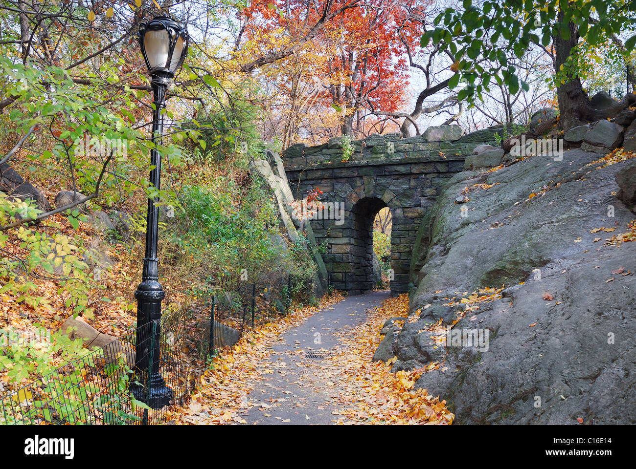 Central park bridge hi-res stock photography and images - Alamy
