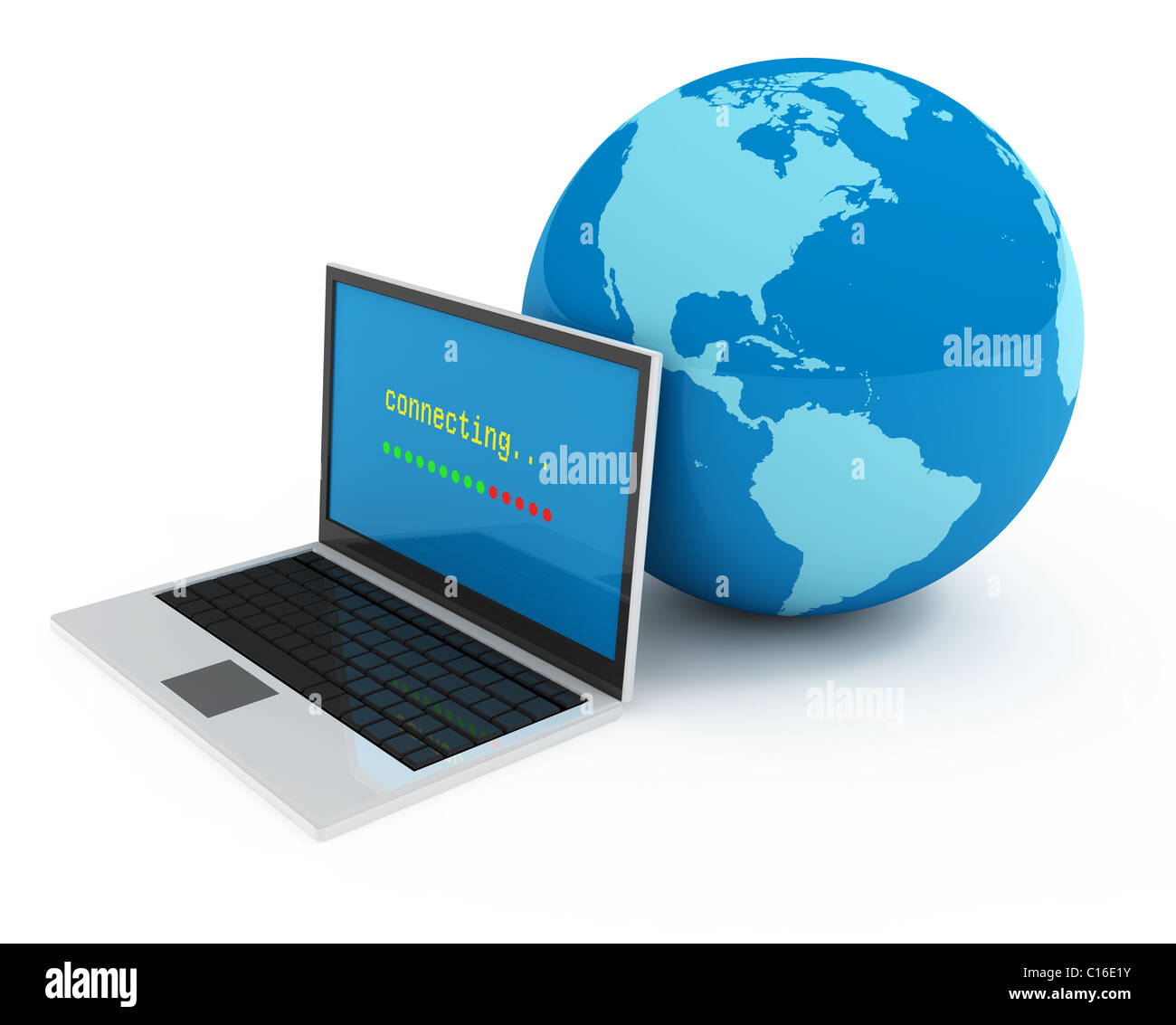 Internet globalization concept isolated on white Stock Photo - Alamy