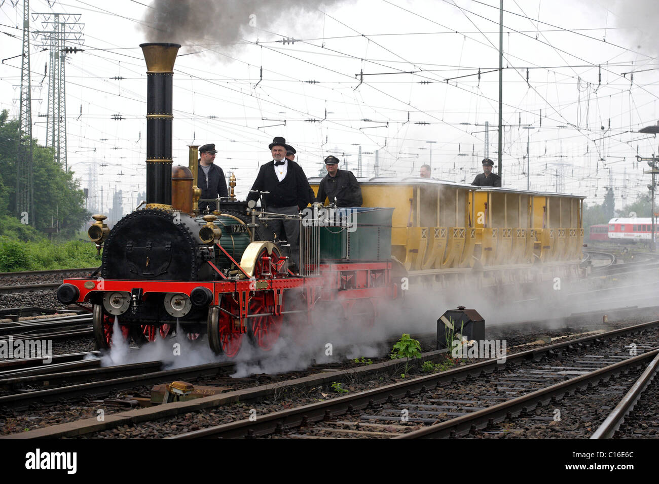Adler, Eagle steam engine Stock Photo - Alamy