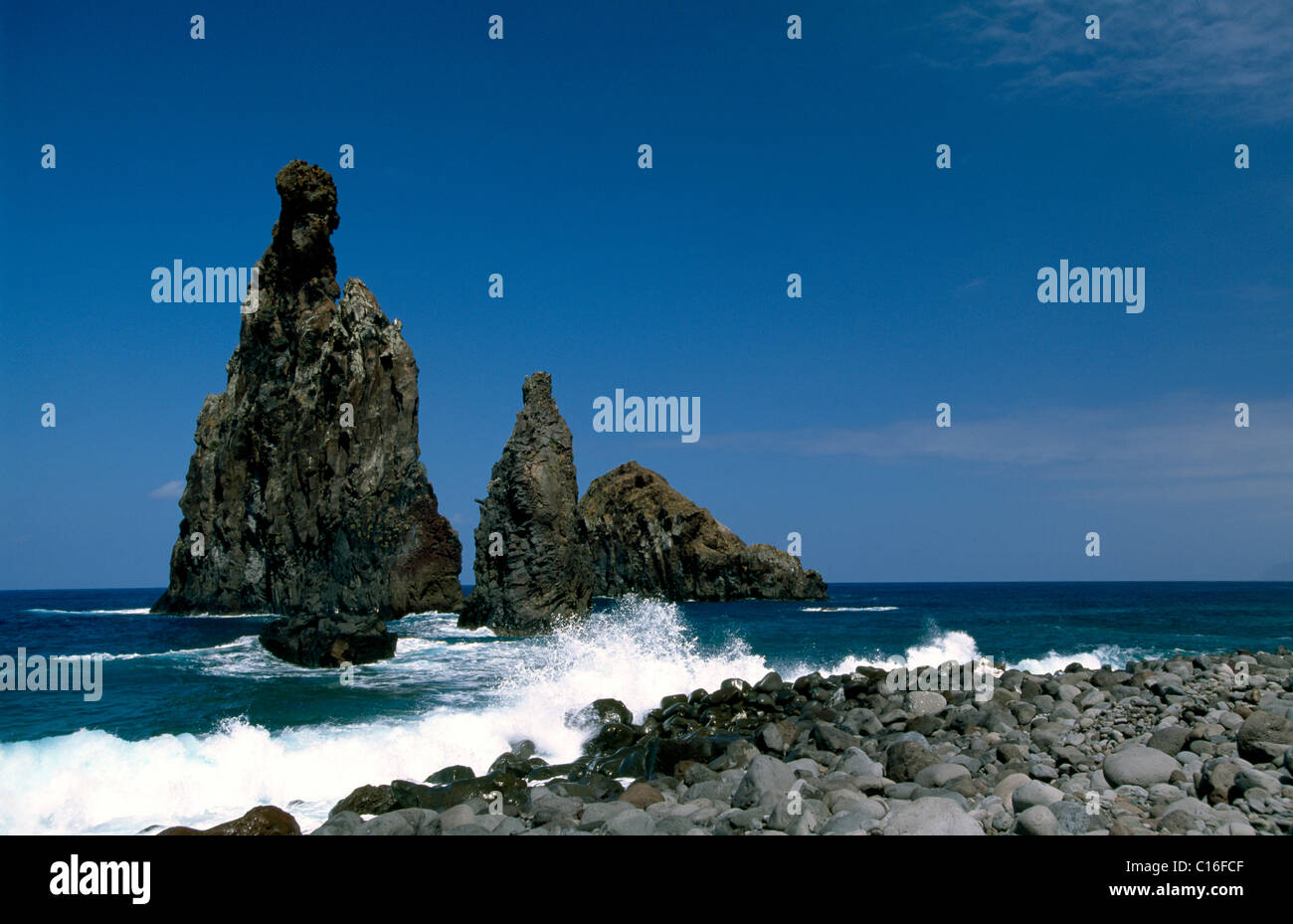 Madeira island rocks at ribeira da janela hi-res stock photography and ...