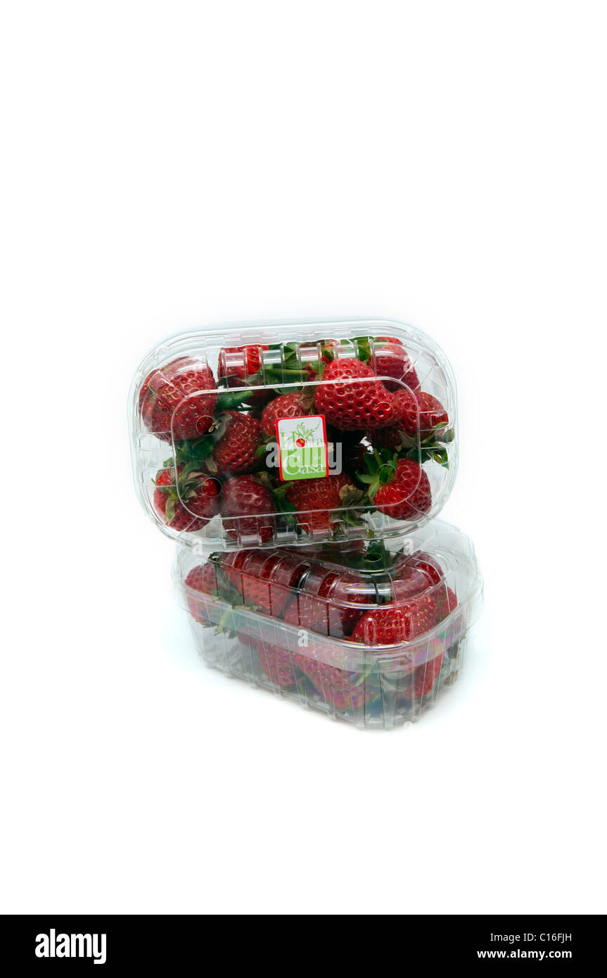 Strawberries growing garden Cut Out Stock Images & Pictures - Alamy