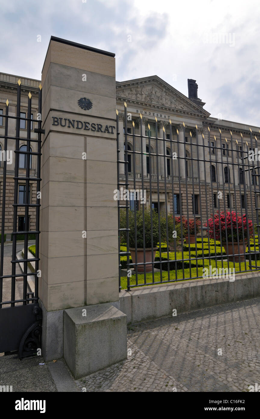 Building of the Bundesrat, the upper house of the German parliament ...