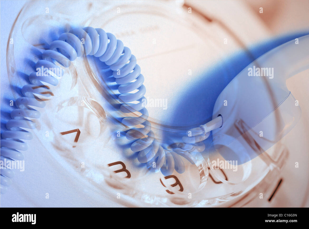 Telephone with phone cord Stock Photo - Alamy