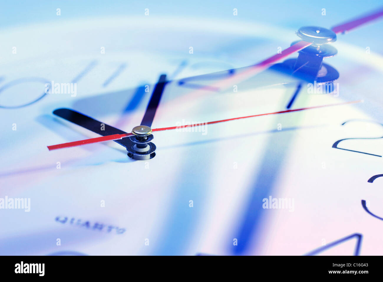 Clock with clock hands Stock Photo - Alamy