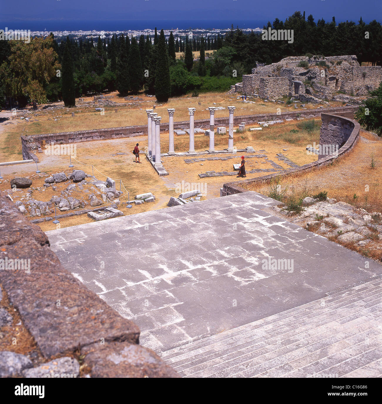The Asclepeion, Kos, The Dodecanese, South Aegean, Greece Stock Photo ...