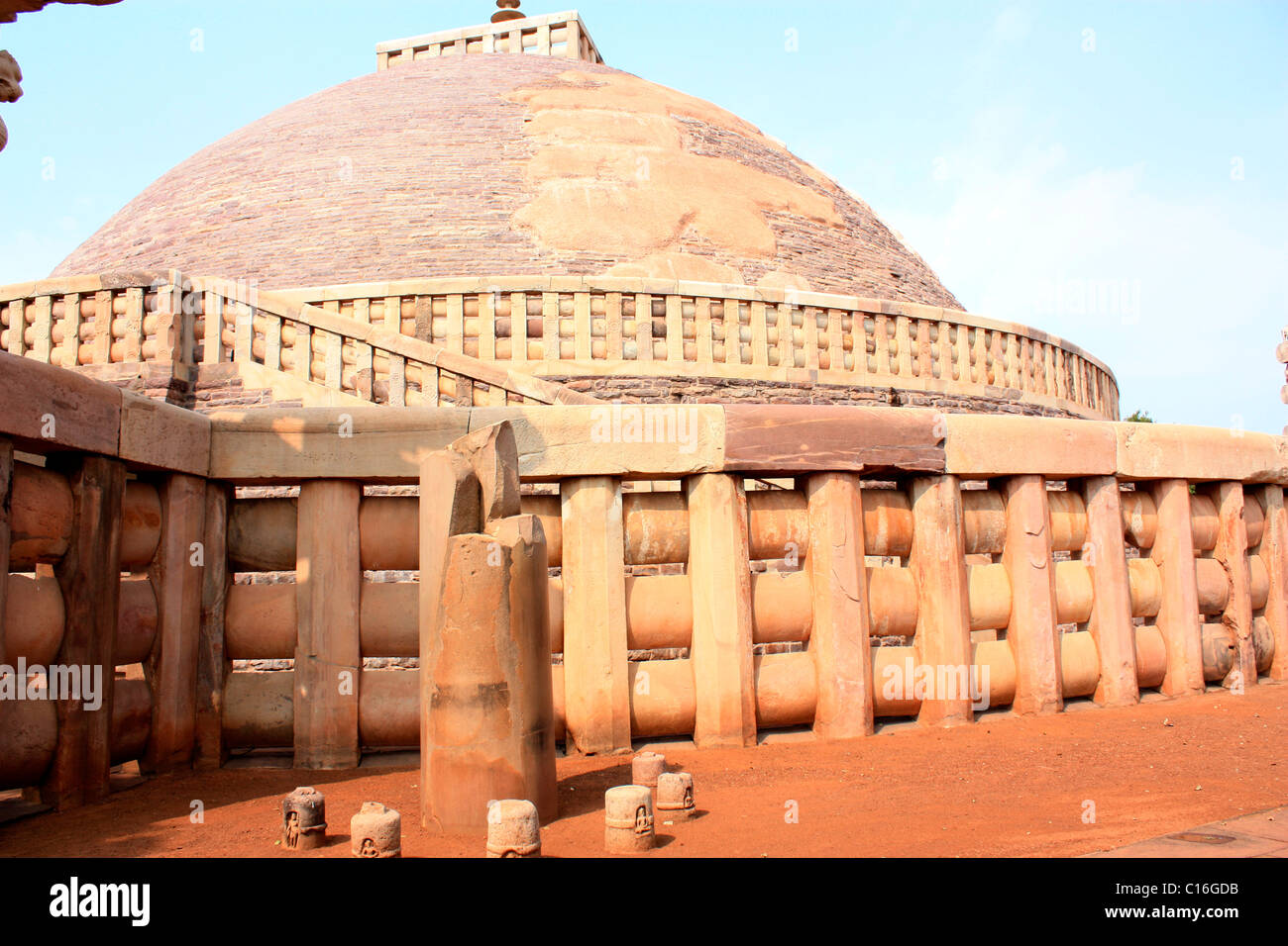 Buddhist Monument at Sanchi, Madhya Pradesh, India Stock Photo - Alamy
