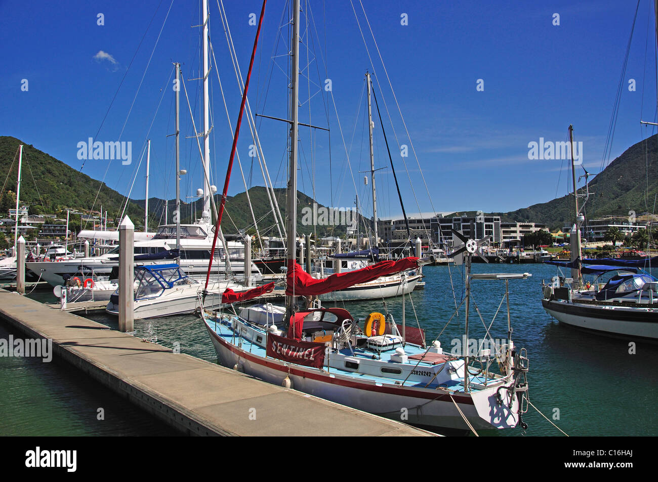 Picton Marina, Picton, Queen Charlotte Sound, Marlborough Sounds ...
