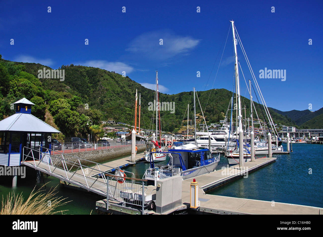 Picton Marina, Picton, Queen Charlotte Sound, Marlborough Sounds ...