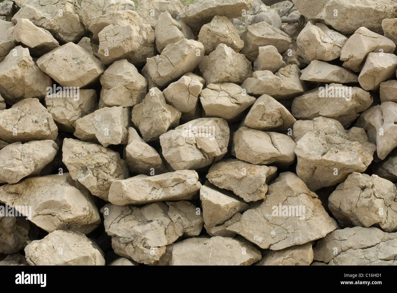 Old stonewall, Picture of the old stone wall which is commonly used on ...