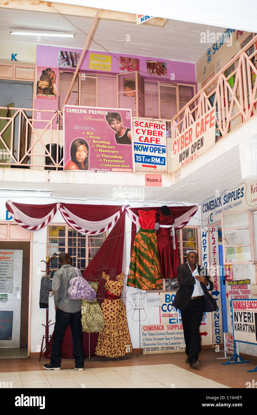 Shopping centre near River Road nairobi kenya Stock Photo - Alamy