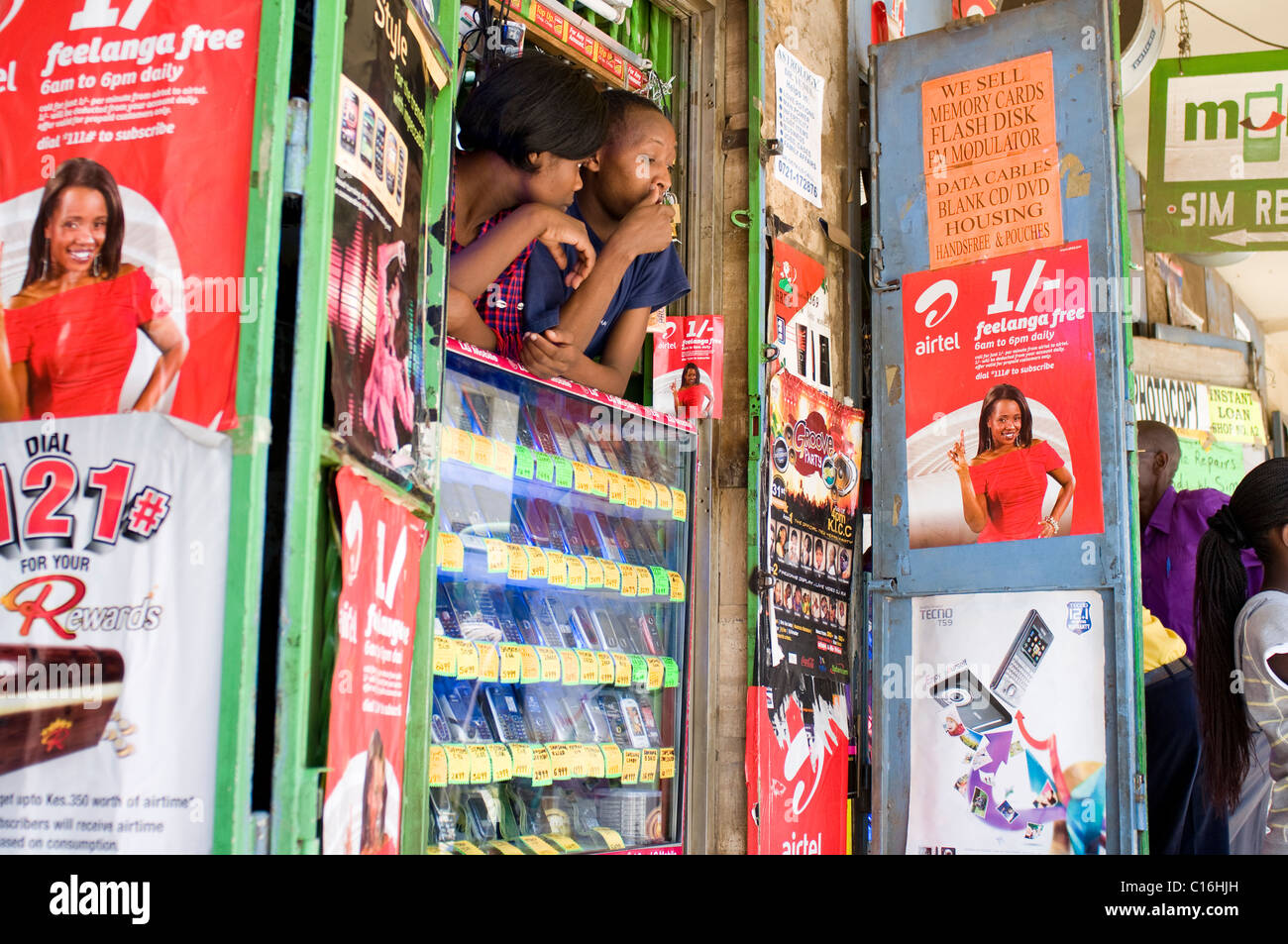 Mobile phone shop, Tom Mboya Avenue nairobi kenya Stock Photo - Alamy