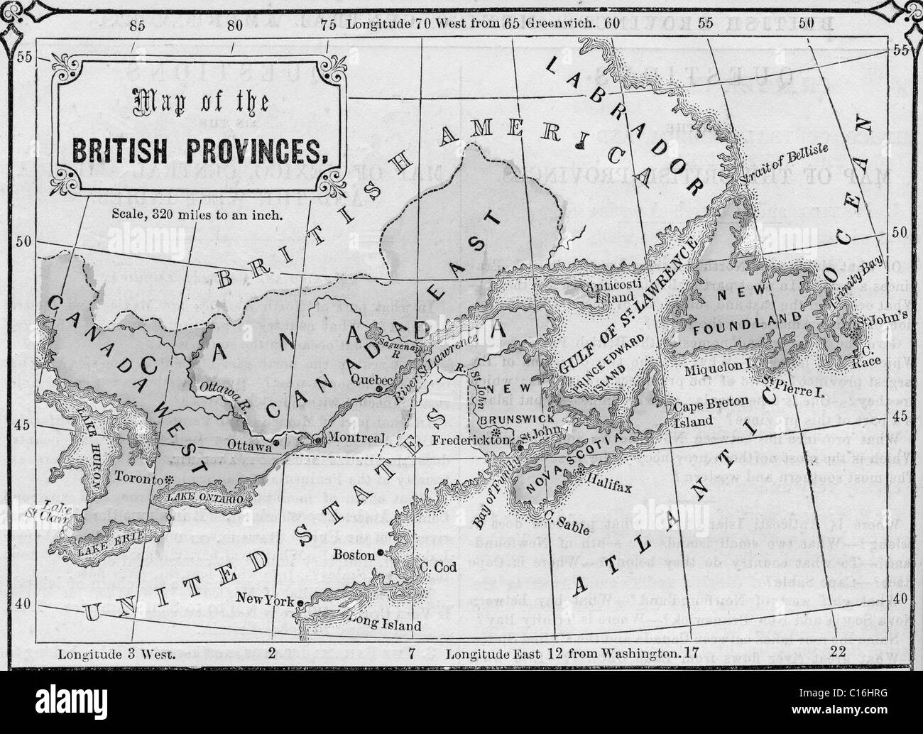 Map of canada provinces hi-res stock photography and images - Alamy