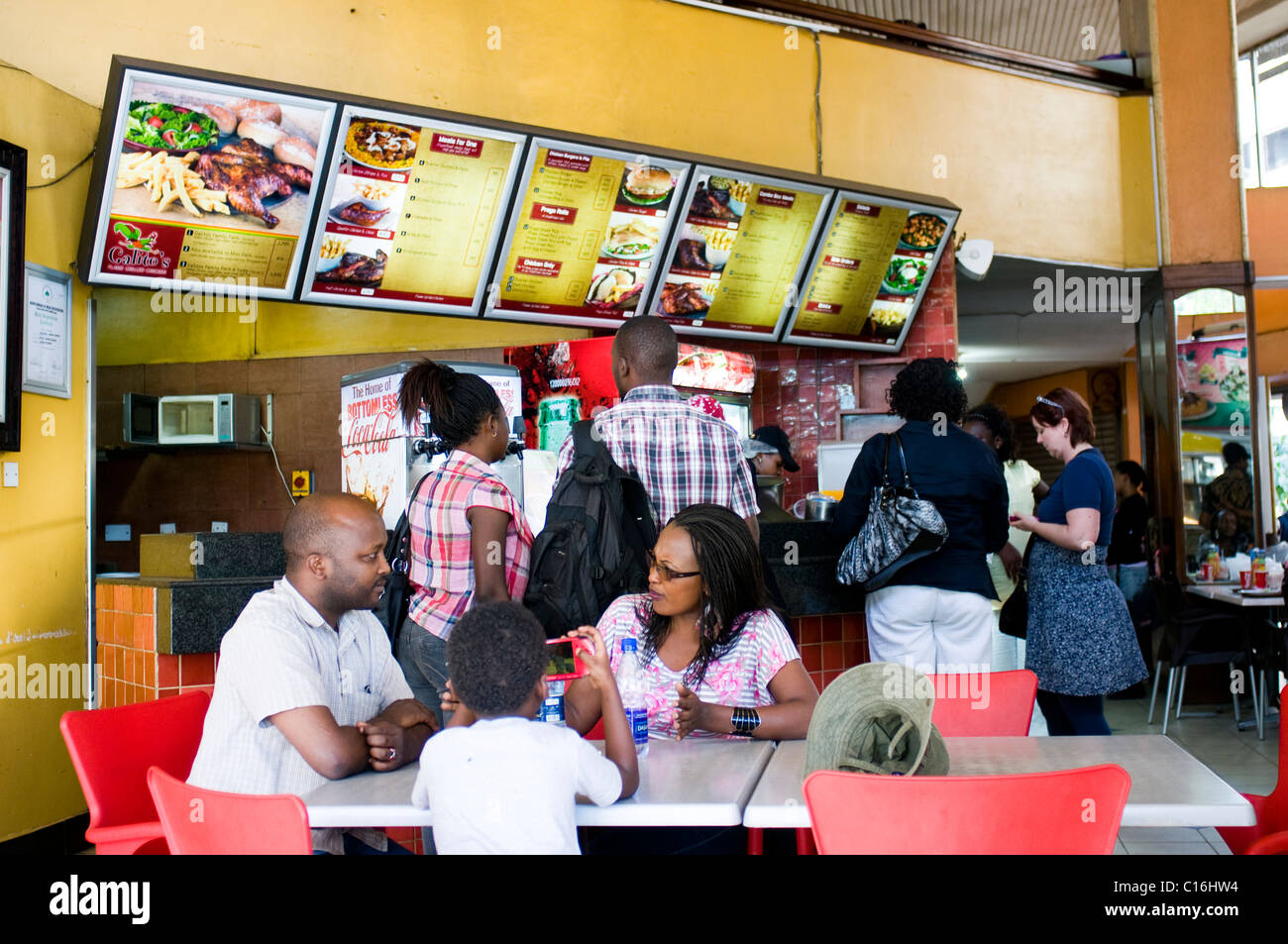 Fast food restaurant, City Centre Stock Photo - Alamy