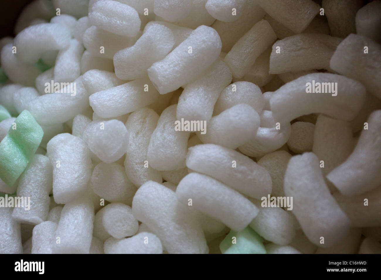 Packing materials inside a cardboard box in a flat in Hove, East Sussex ...