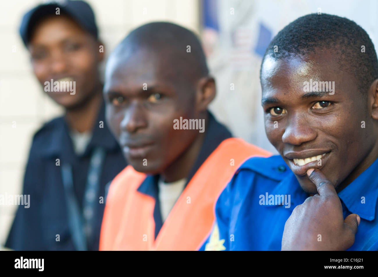 Security guards, city centre Stock Photo - Alamy