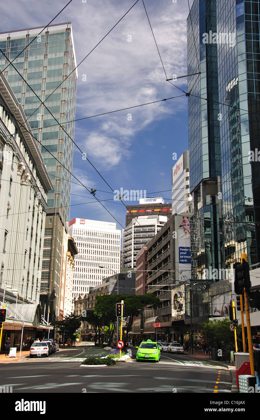 Lambton Quay, Wellington, Wellington Region, North Island, New Zealand ...