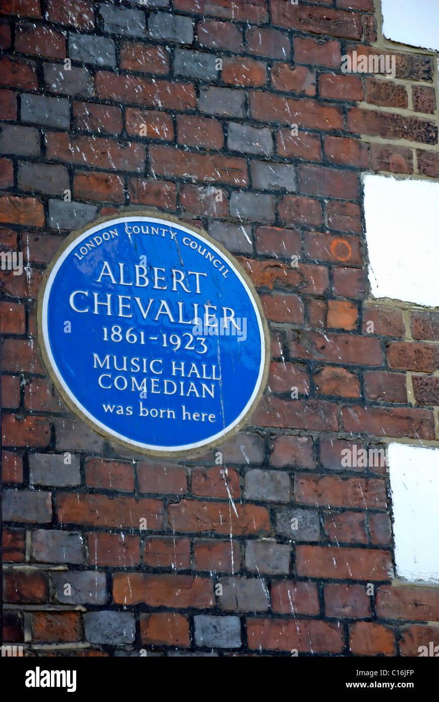 london countu council blue plaque marking the birthplace of music hall ...