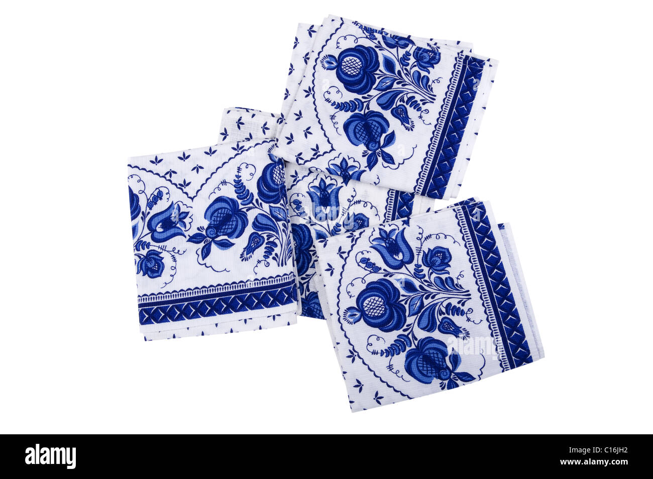 object on white - napkin close up Stock Photo - Alamy