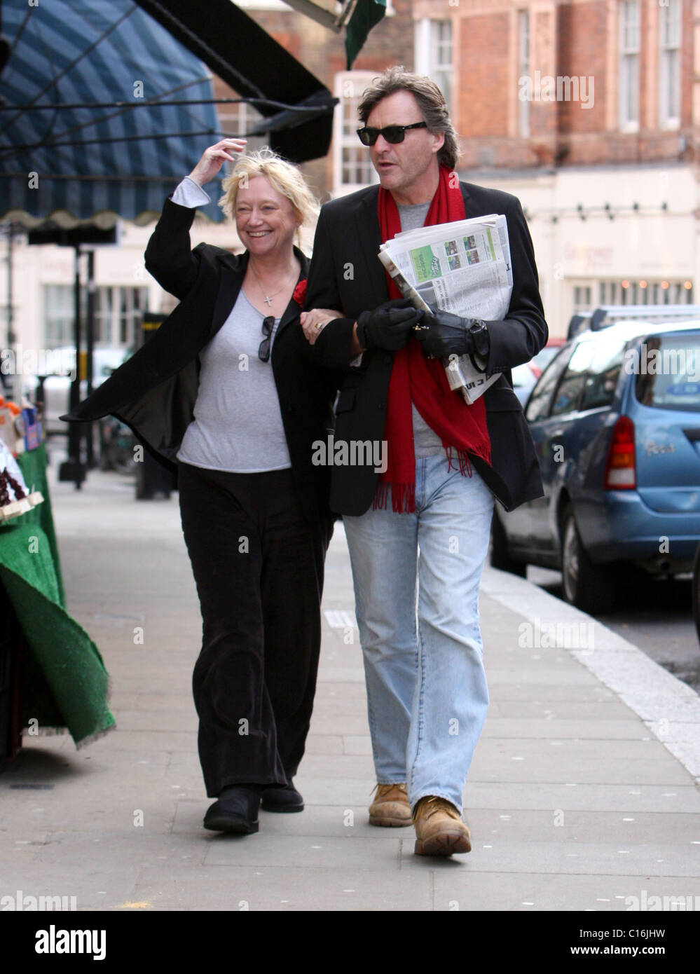 Judy Finnigan and Richard Madeley Judy smiles as her and Richard are ...
