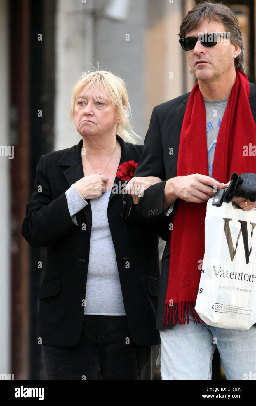 Judy Finnigan and Richard Madeley Judy looks tired whilst out shopping ...