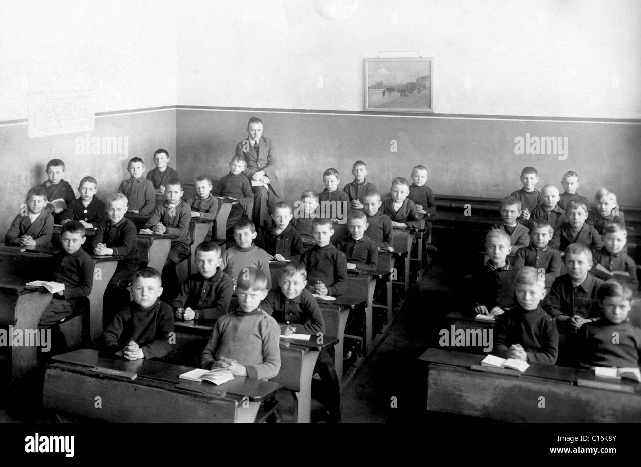 Historic german school class hi-res stock photography and images - Alamy