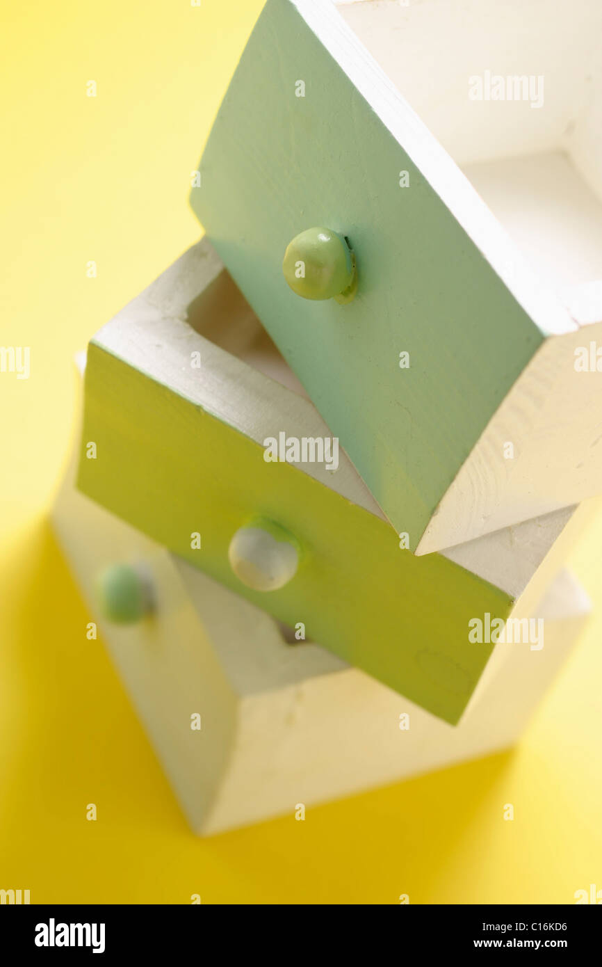 White drawers high angle view hi-res stock photography and images - Alamy