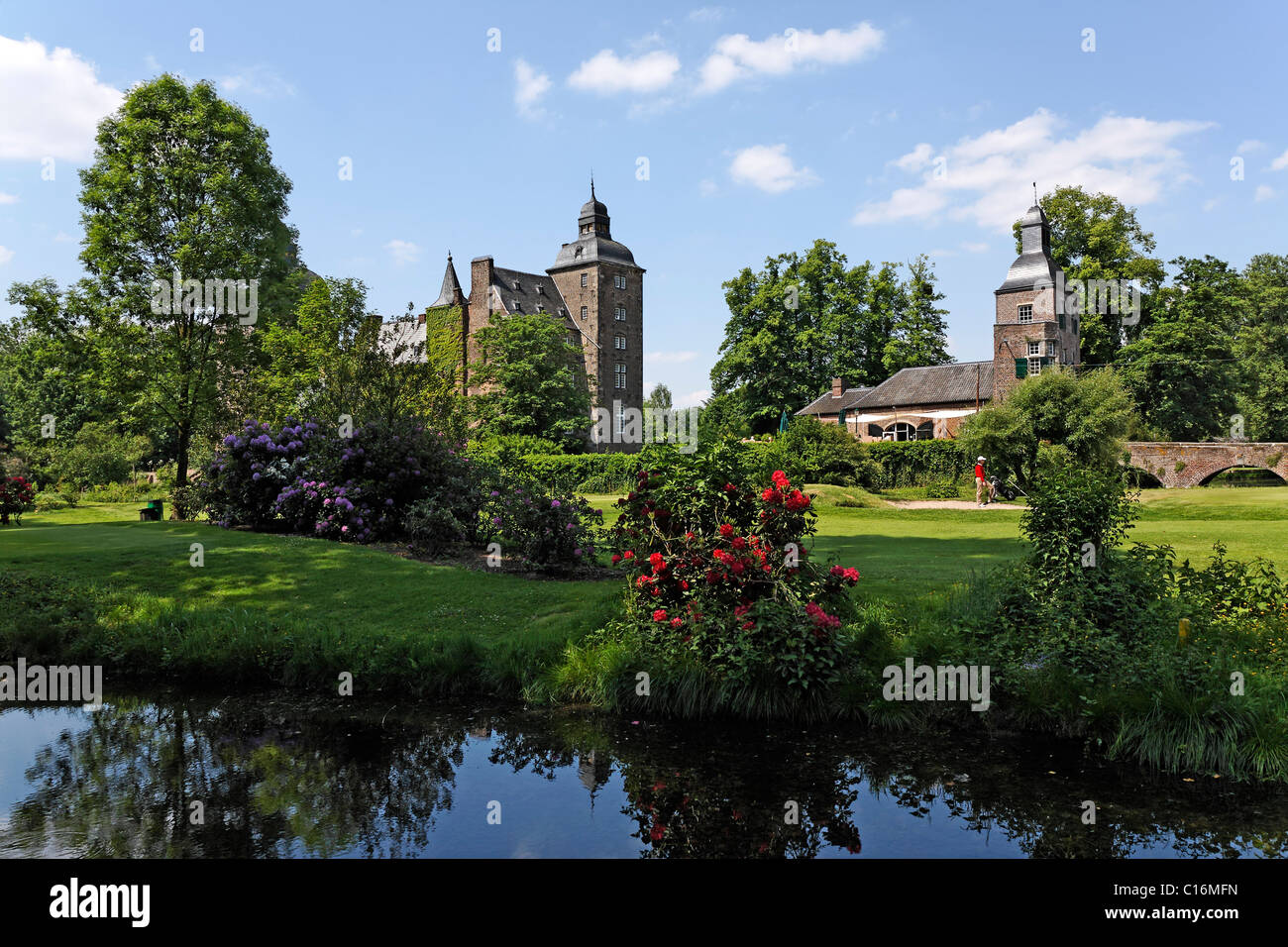 Scenery of the Lower Rhine region, Lower Rhine region, North Rhine ...