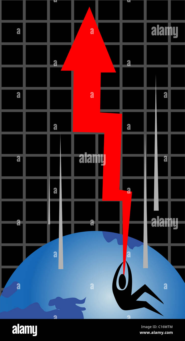 Illustration of graph Stock Photo - Alamy