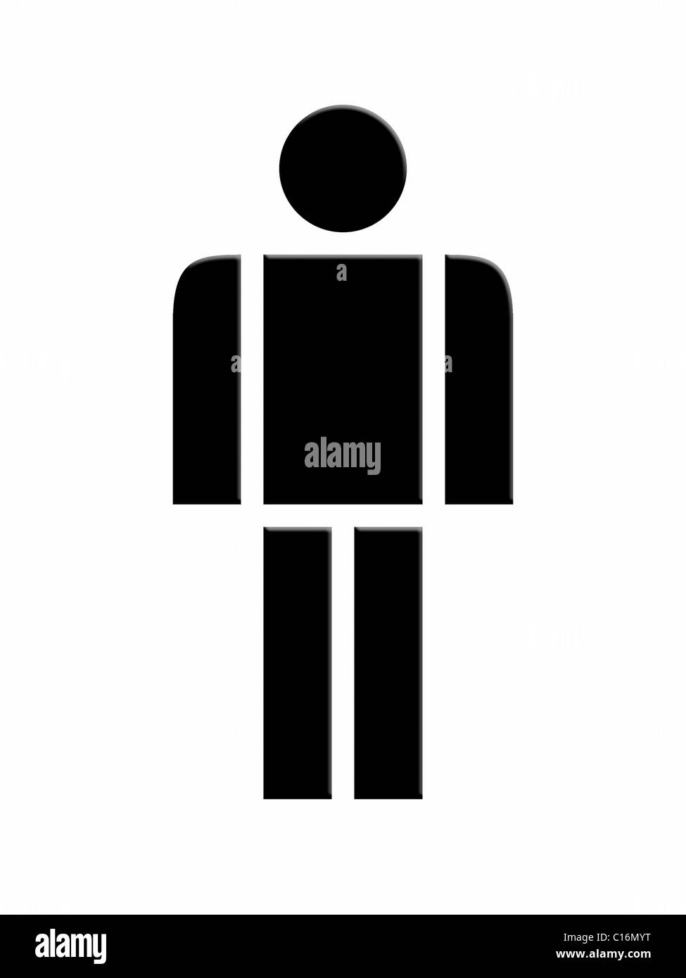 A black figure, graphic Stock Photo - Alamy