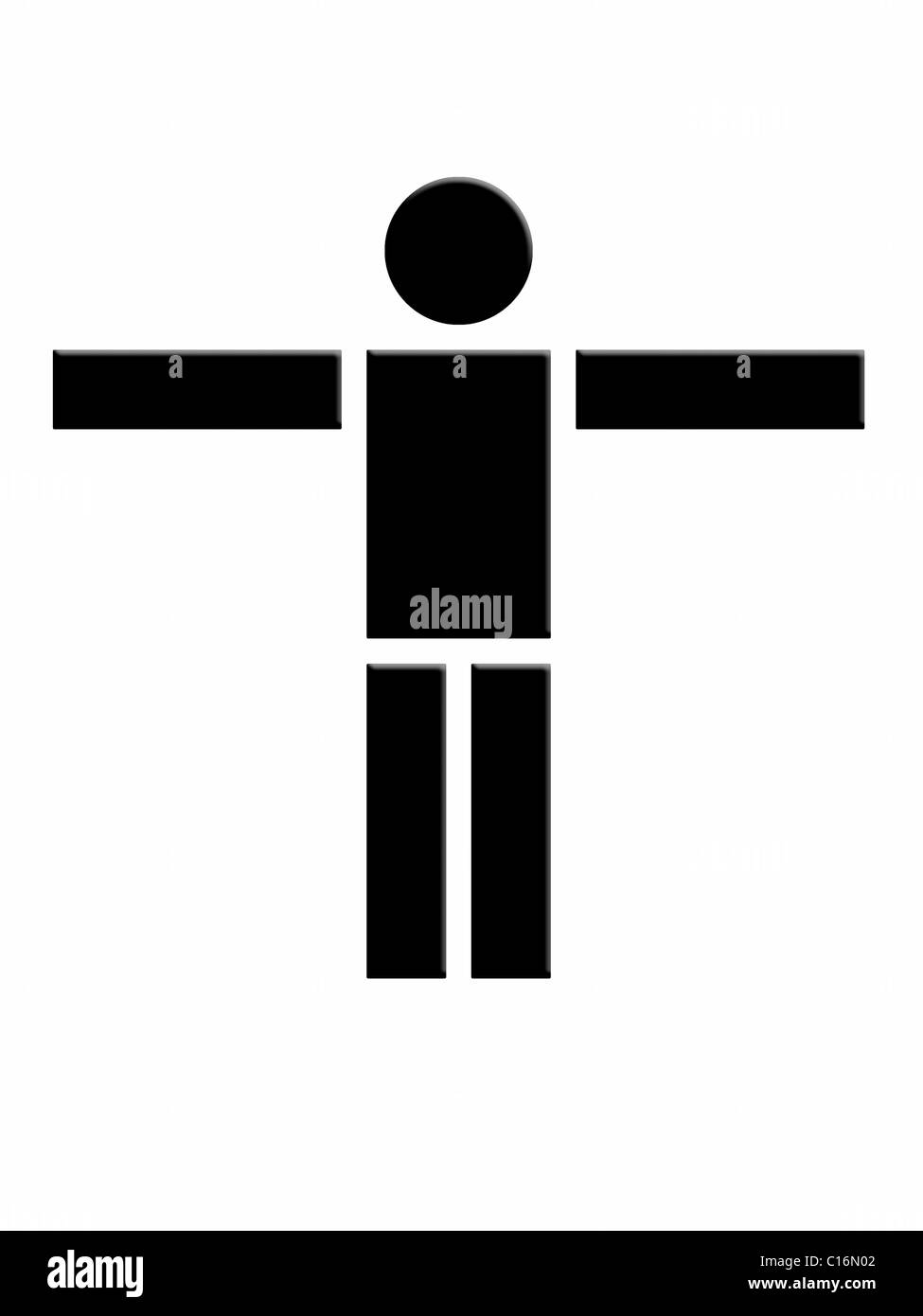 A black figure, graphic Stock Photo - Alamy