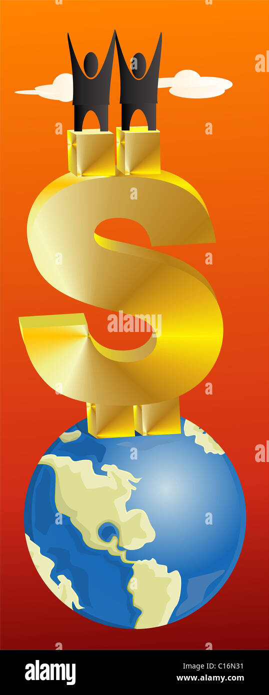 Crown with dollar symbol hi-res stock photography and images - Alamy