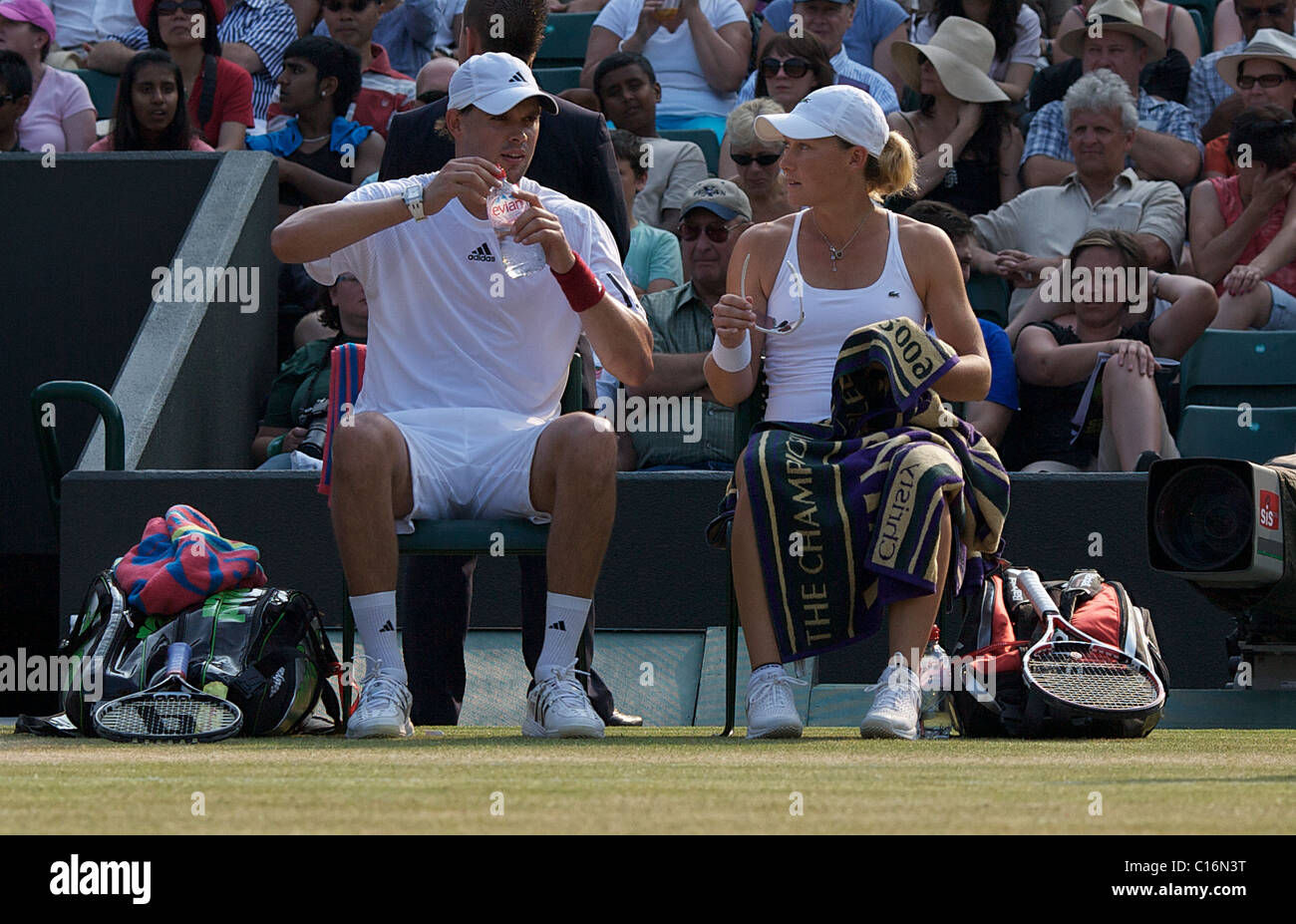 Sam Stosur, Australia, and mixed doubles partner Bob Bryan, in action ...