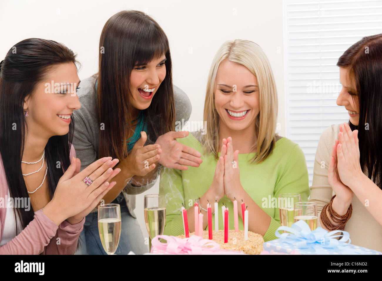 Celebrate happy birthday party hi-res stock photography and images - Alamy