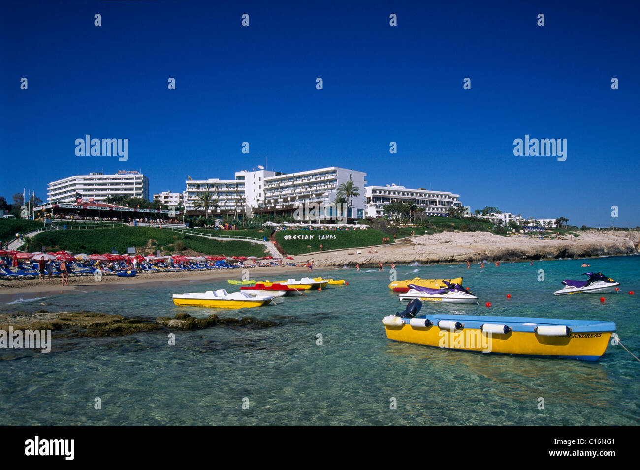 Sandy Bay, Agia Napa resort, Cyprus Stock Photo - Alamy