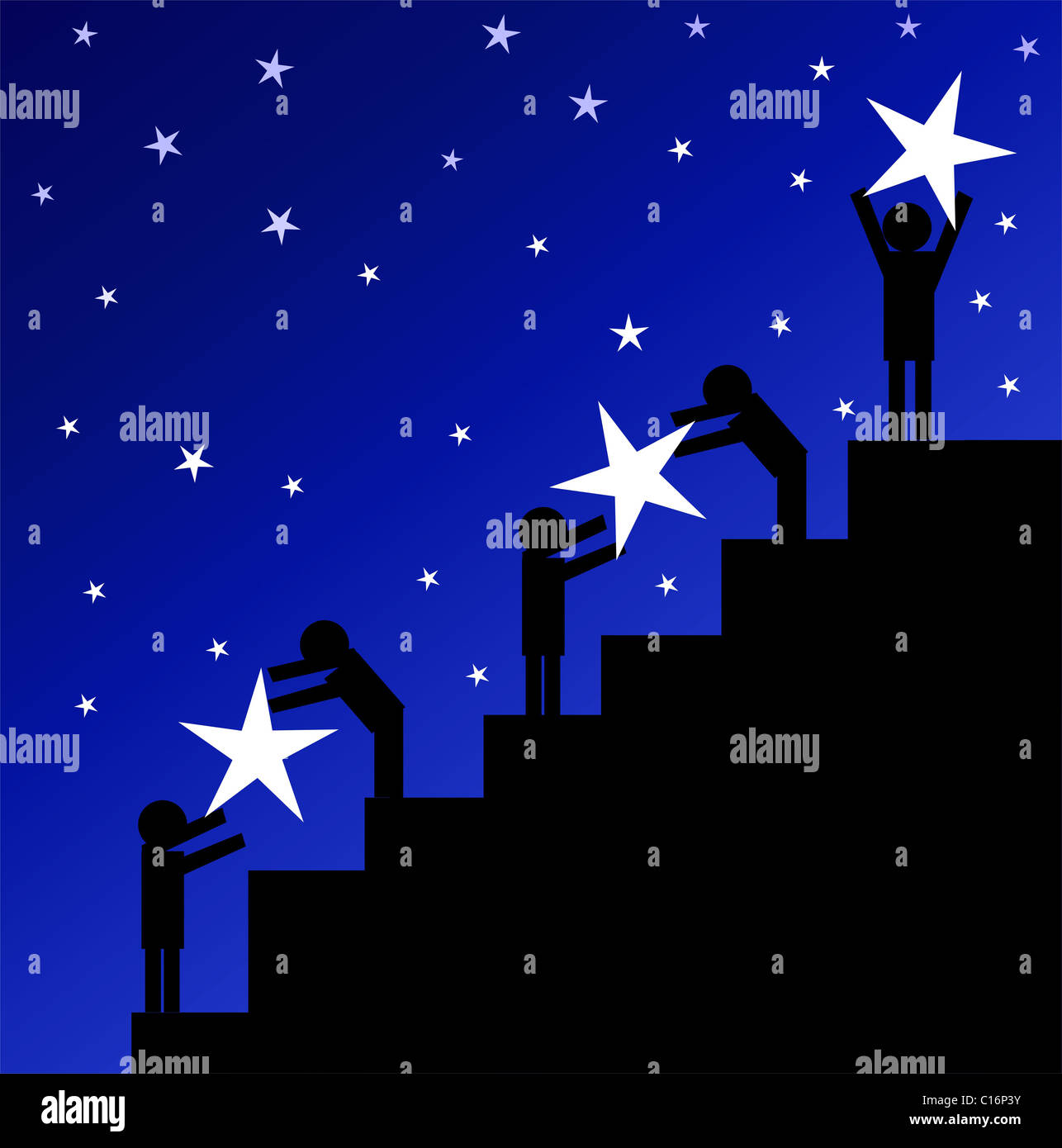 Chart growth stars hi-res stock photography and images - Alamy