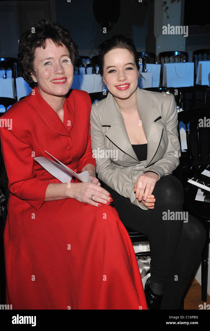 Anna Popplewell with her mother London Fashion Week Autumn/Winter 2009 ...