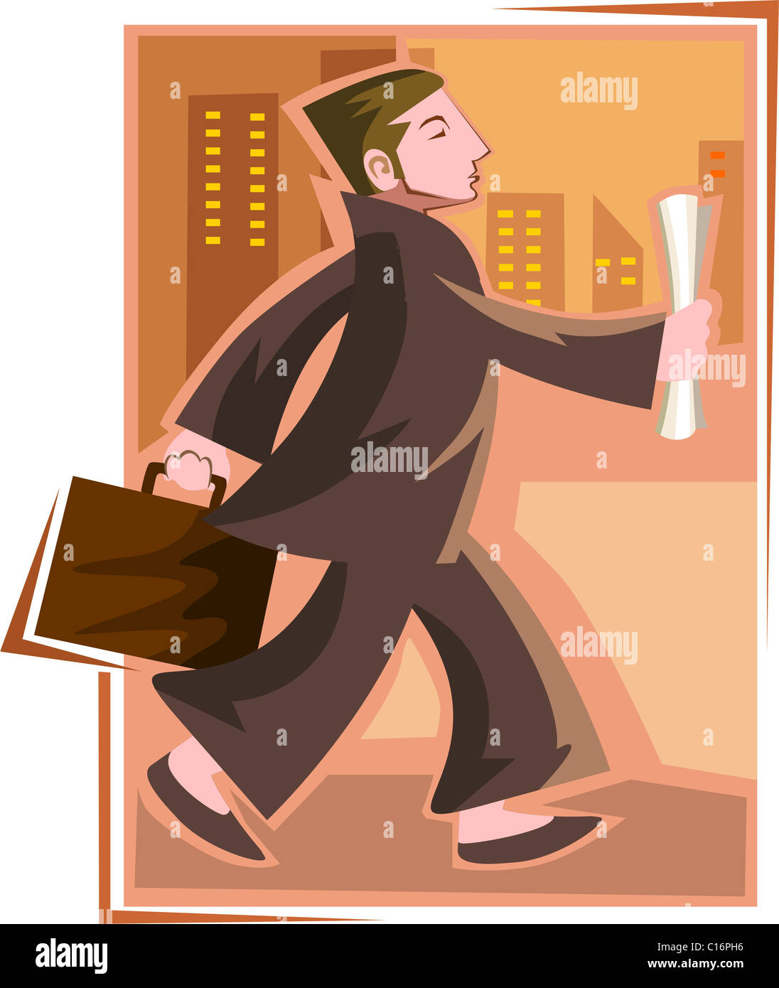manager running to office Stock Photo - Alamy