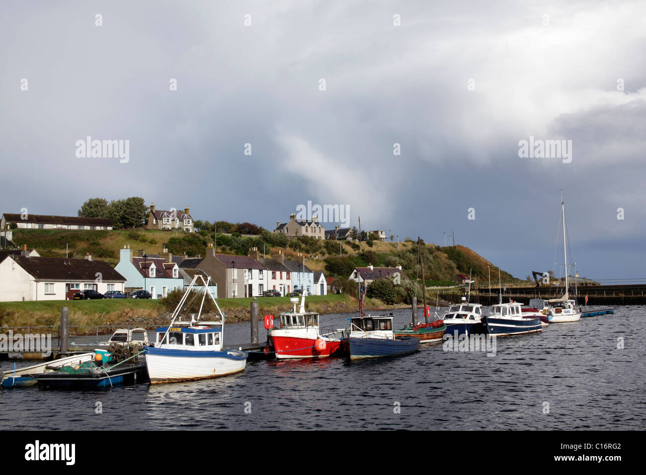 Helmsdale in the Scottish Highlands, Scotland, September 2010 Stock ...