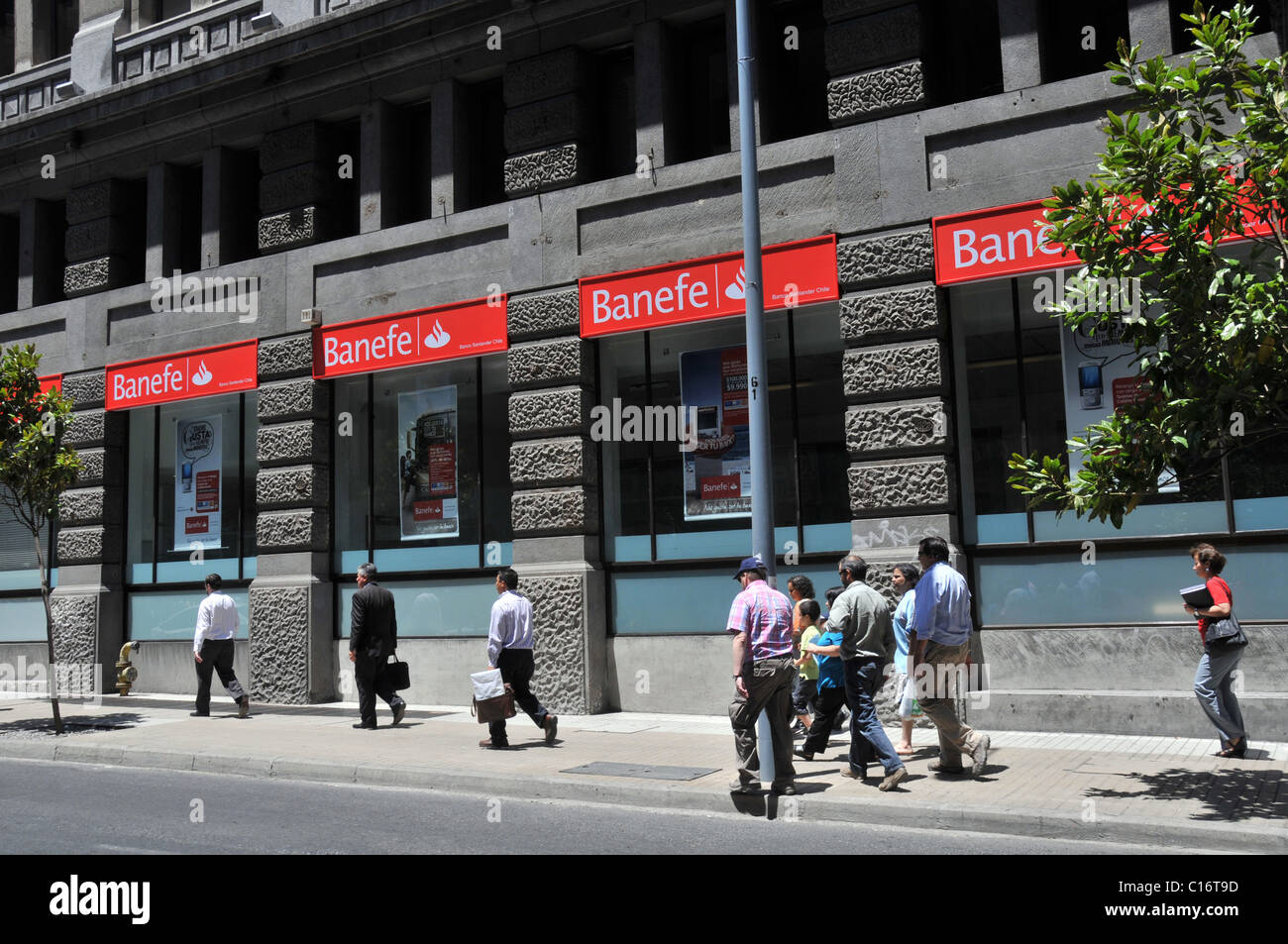 Banefe bank business district Santiago Chile South America Stock Photo ...