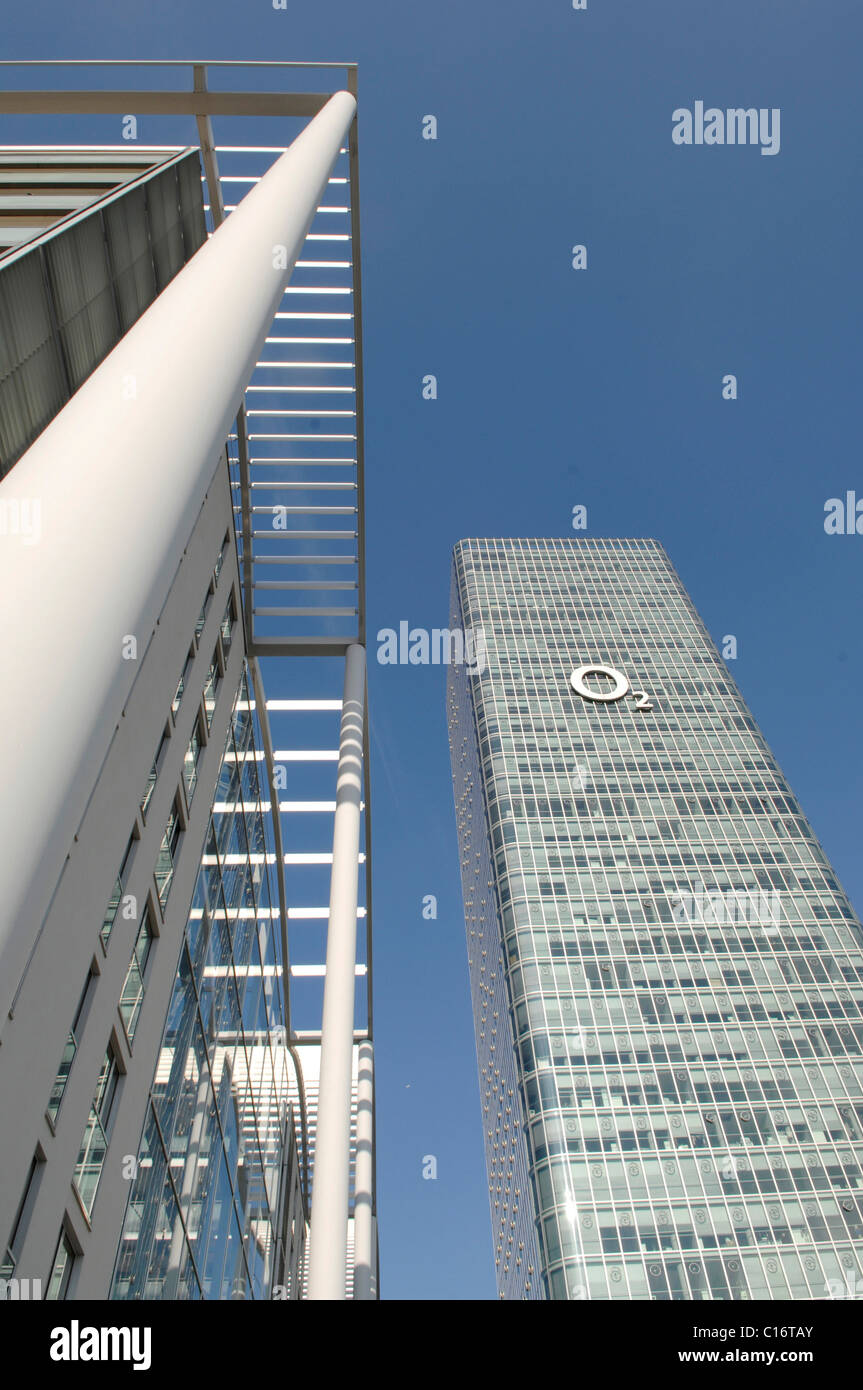 Uptown, skyscraper office block, headquarters of 02, Munich, Upper ...