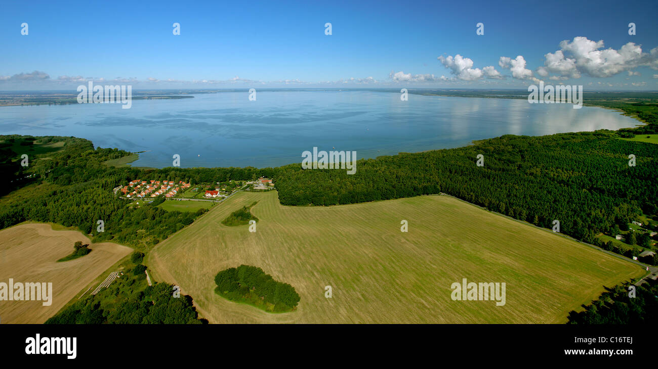 Aerial photograph, Mueritzparadies vacation resort, Rechlin ...