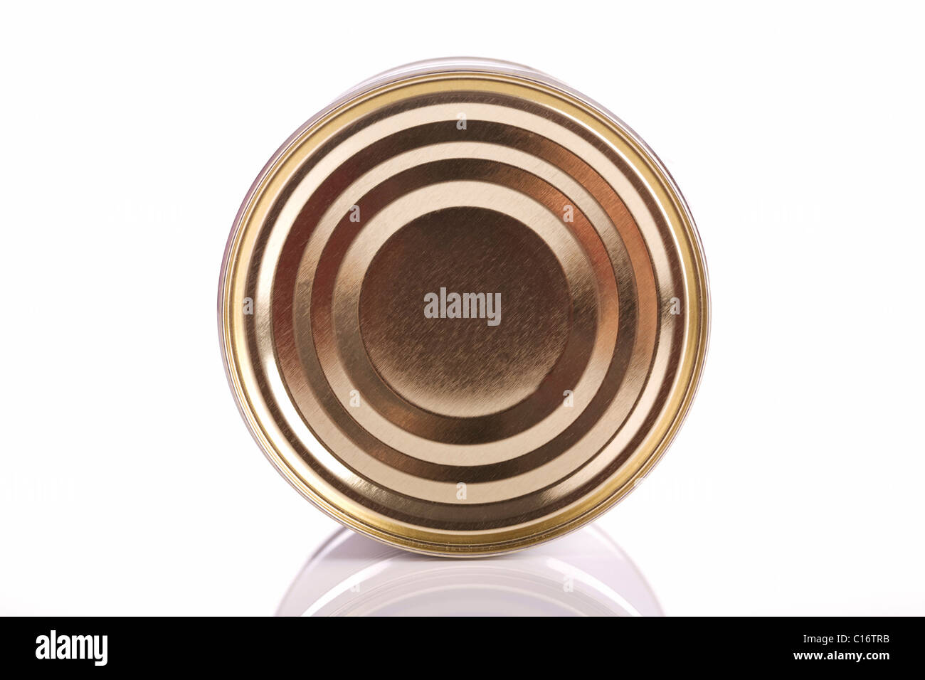 Base of a tin can Stock Photo - Alamy