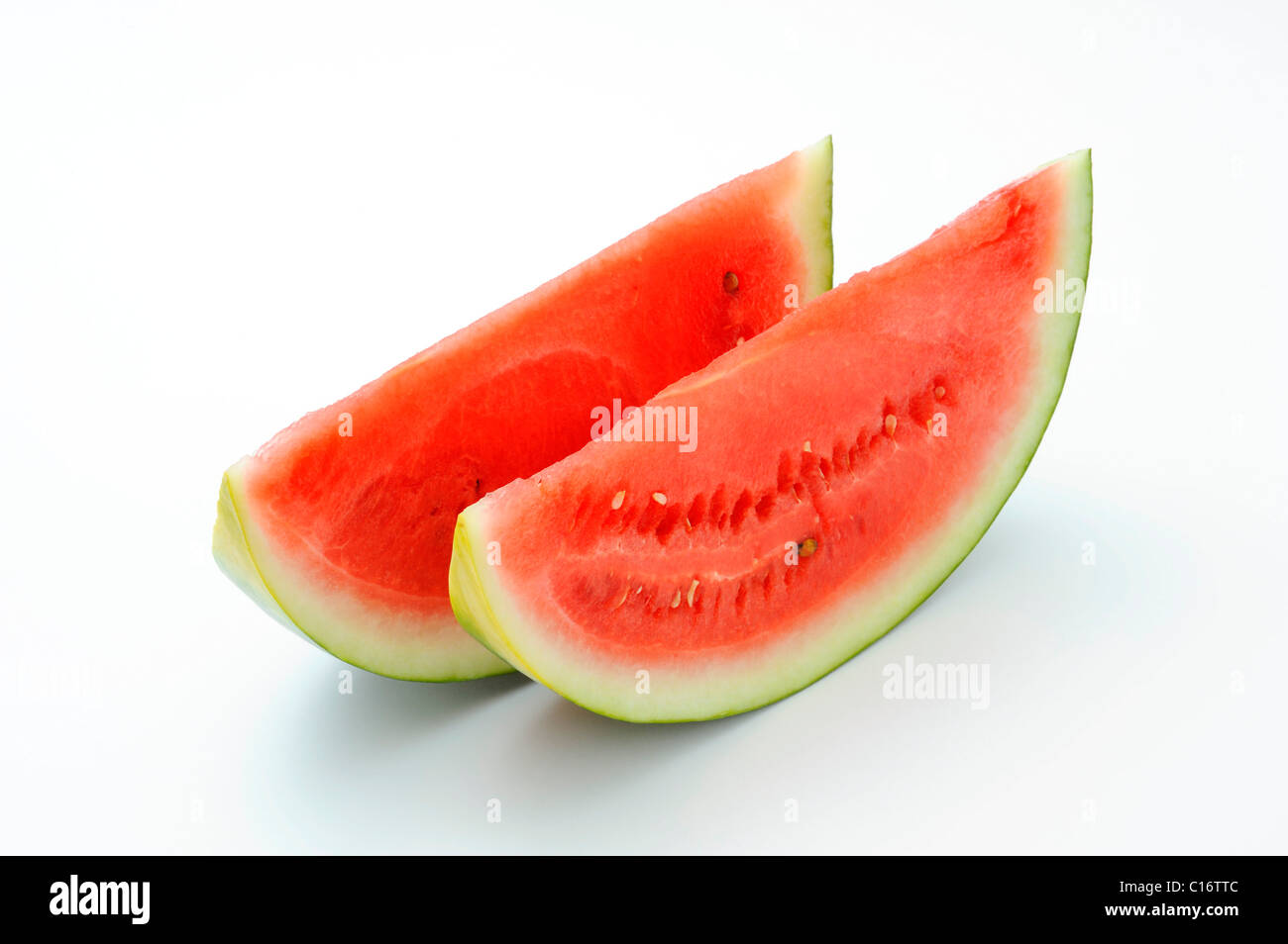 Watermelon cut in slices Stock Photo - Alamy