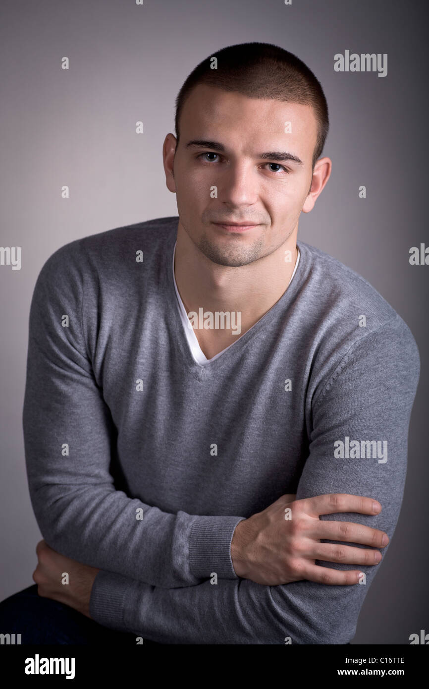 portrait of a young man Stock Photo - Alamy