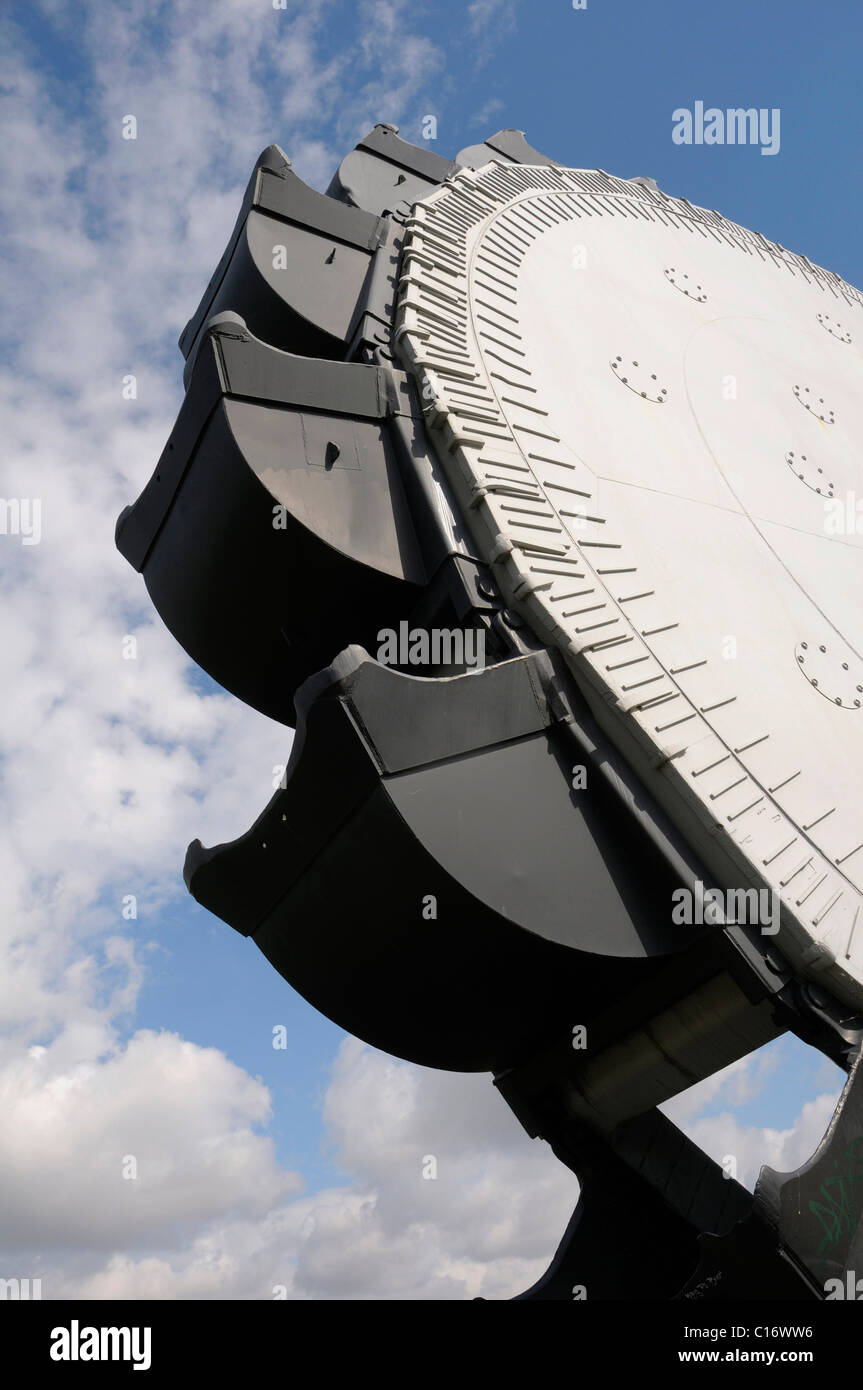 Bucket wheel SRs 6300, overburden excavator, open-pit mining of brown ...